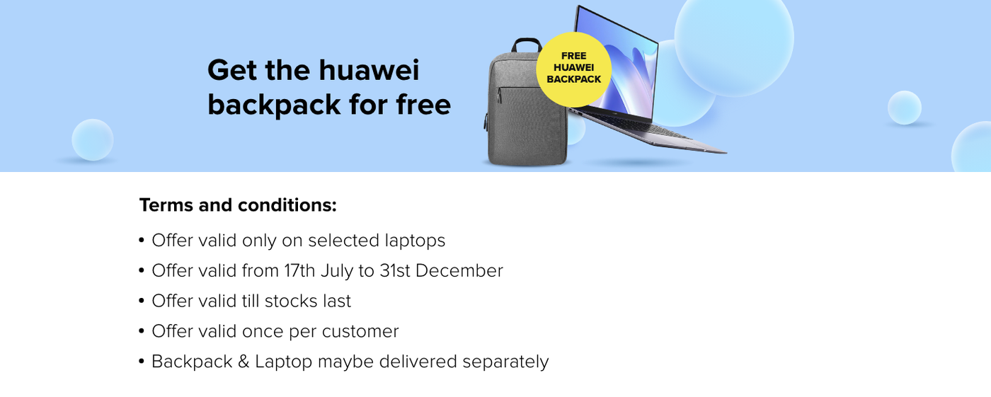Huawei MateBook + Backpack freebie KSA | 30-75% OFF | Riyadh, Jeddah | noon